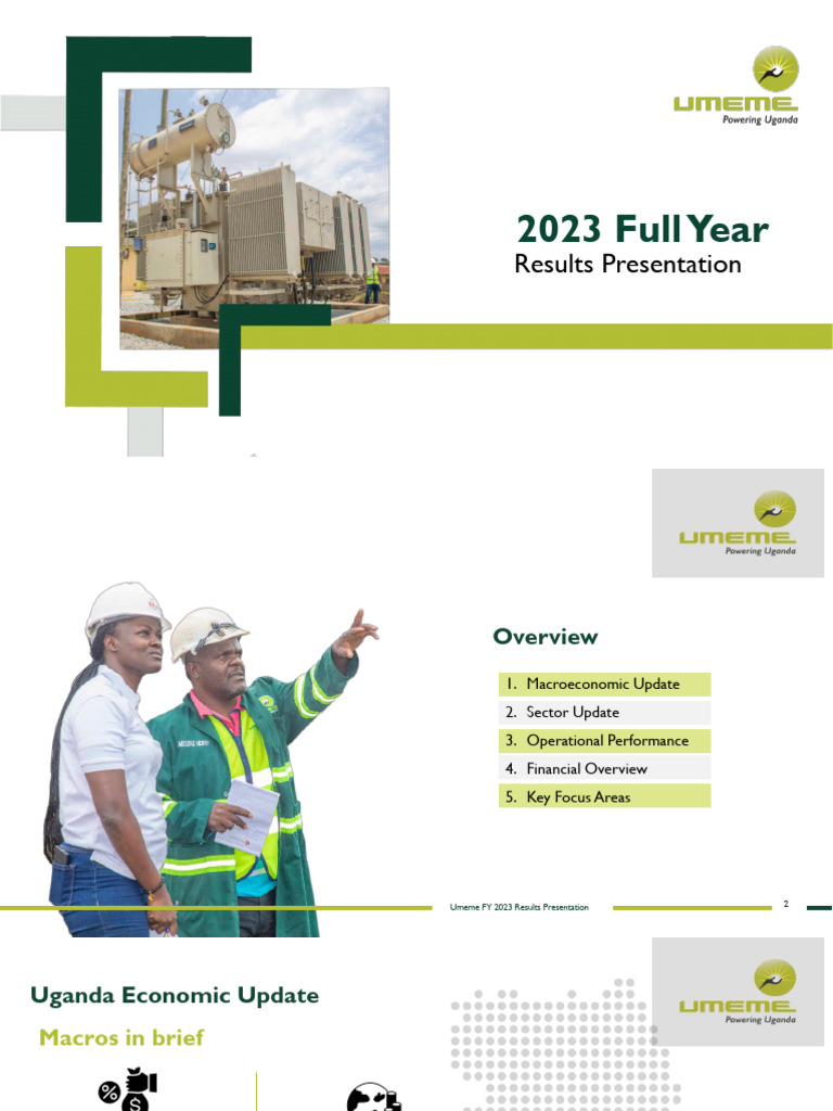 Umeme - FY 2023 Results Presentation 25.3.24 | PDF | Dividend | Net Income