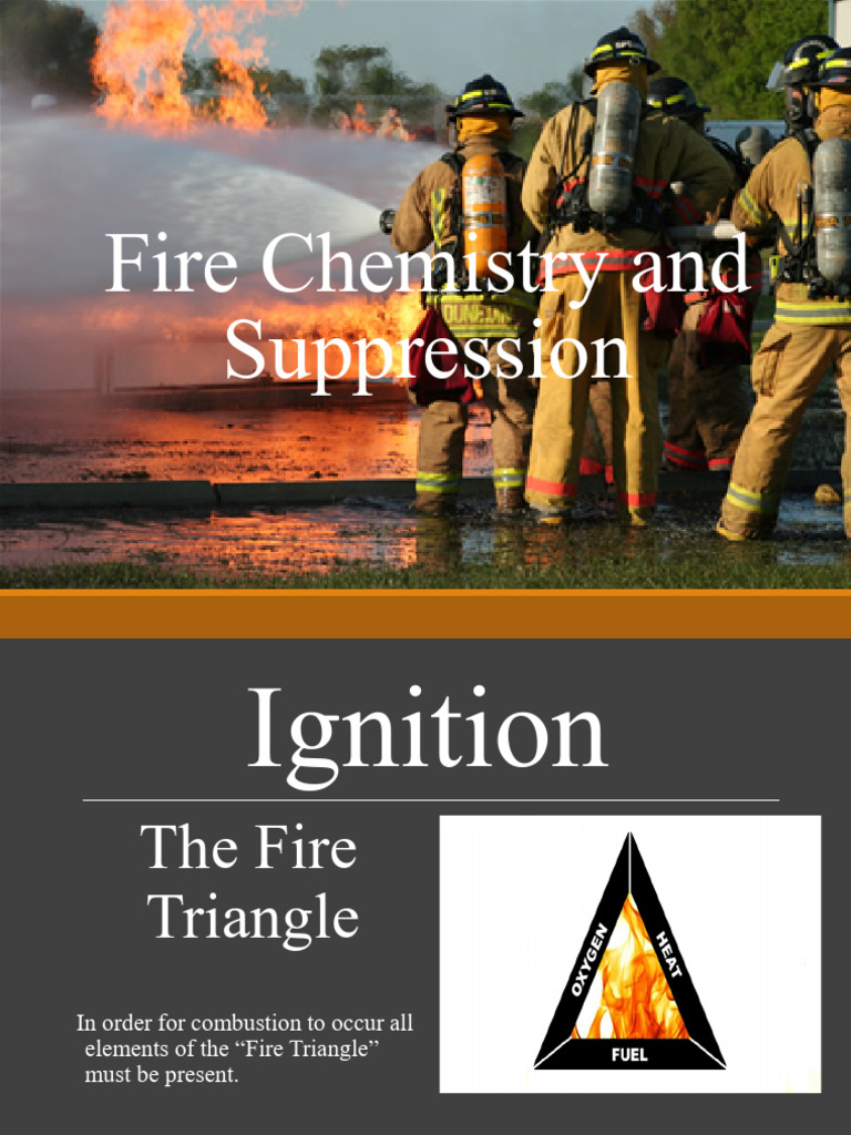 Fire Chemistry and Suppression | PDF