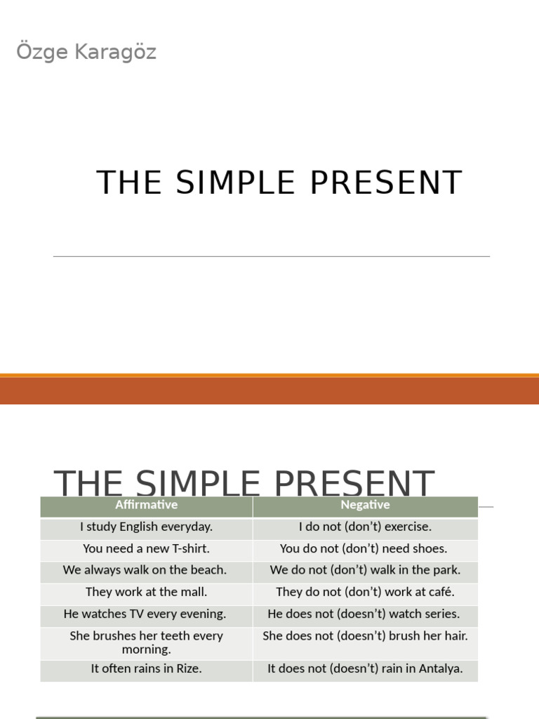 Present Simple Review | PDF