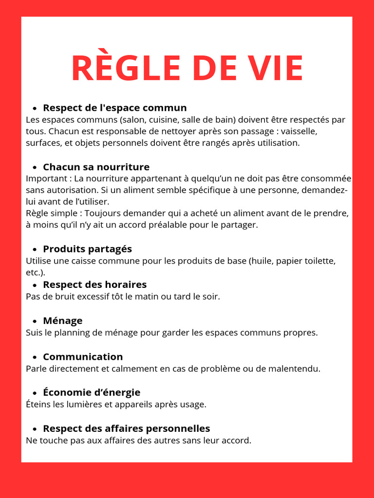 Règle de Vie PDF | PDF
