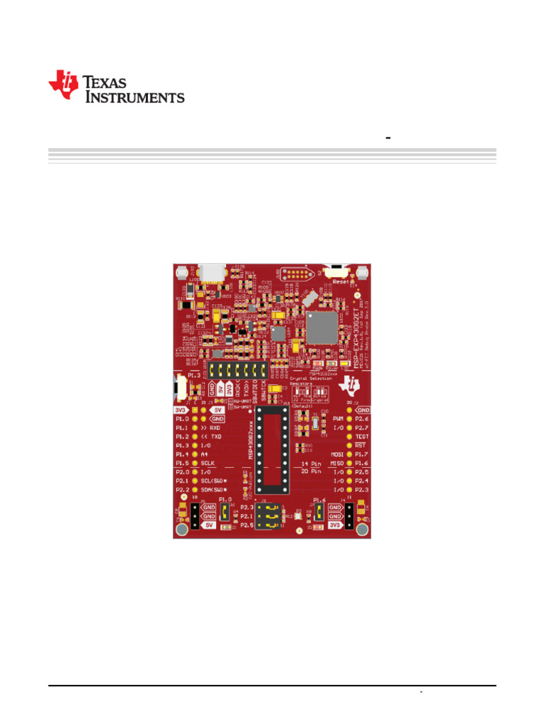 MSP439G2553 LaunchPad Dev Kit | PDF