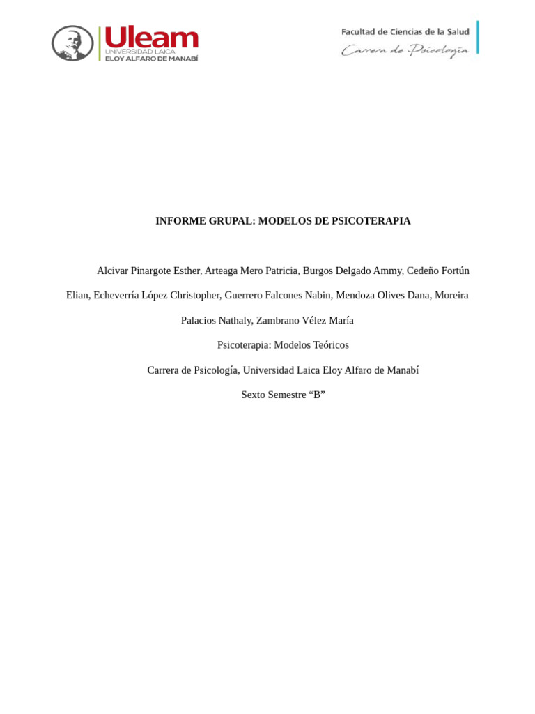 Informe Grupal - 5 Modelos | PDF