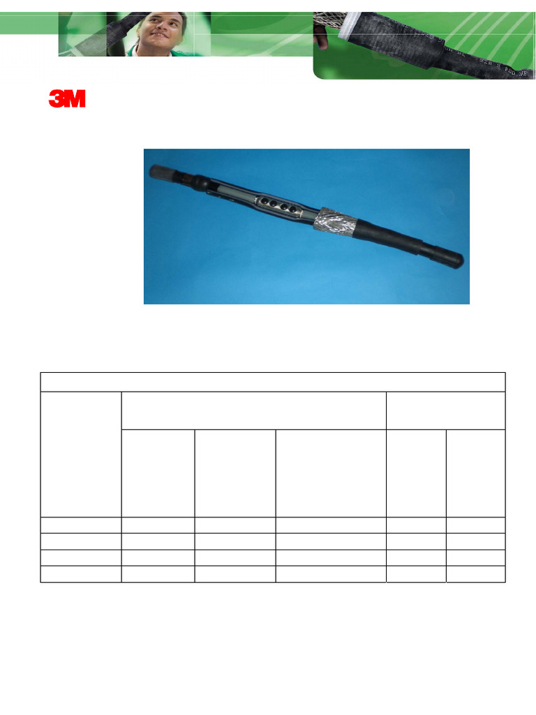 3M Premium 22kV Single Core Copper Wire Screen Cold Shrink Inline Joint ...