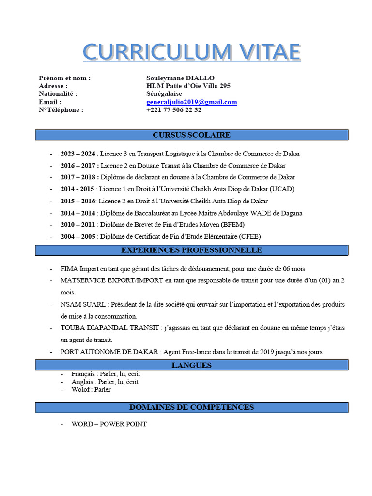 Cursus Scolaire | PDF