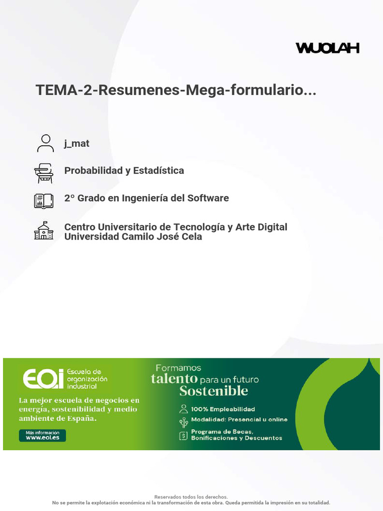 Wuolah Free TEMA 2 Resumenes Mega Formulario | PDF