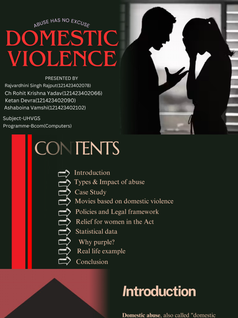 Domestic Abuse, Also Called Domestic Violence or Intimate Partner ...