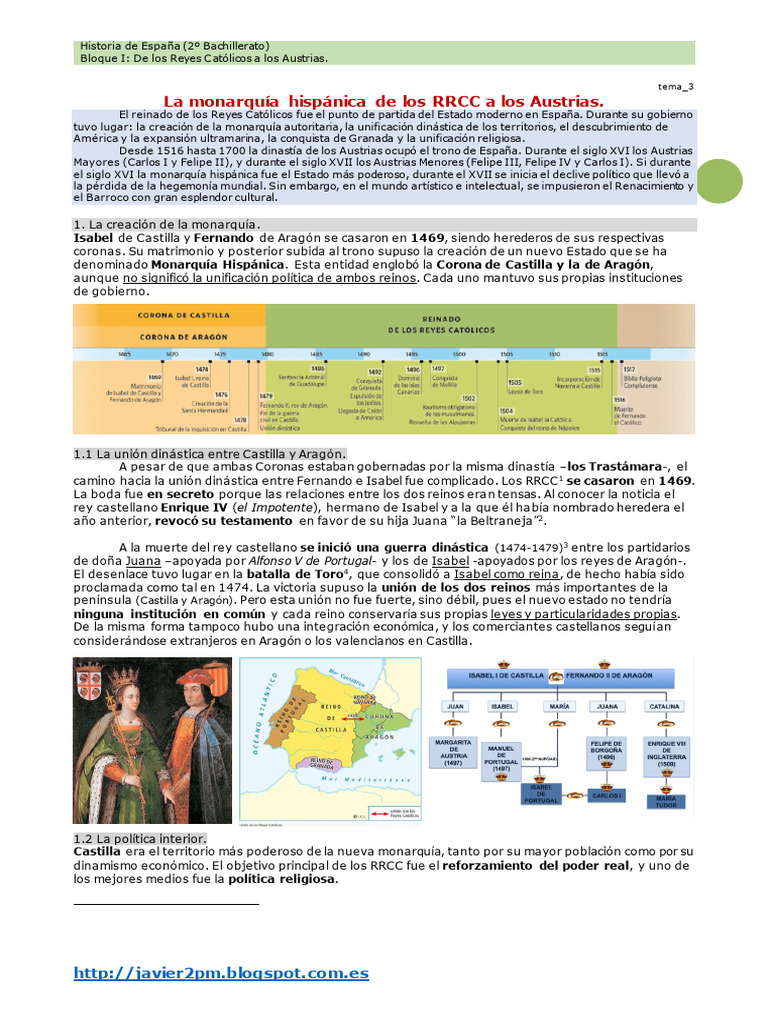Tema - 03 de Los RRCC A Los Austrias | PDF