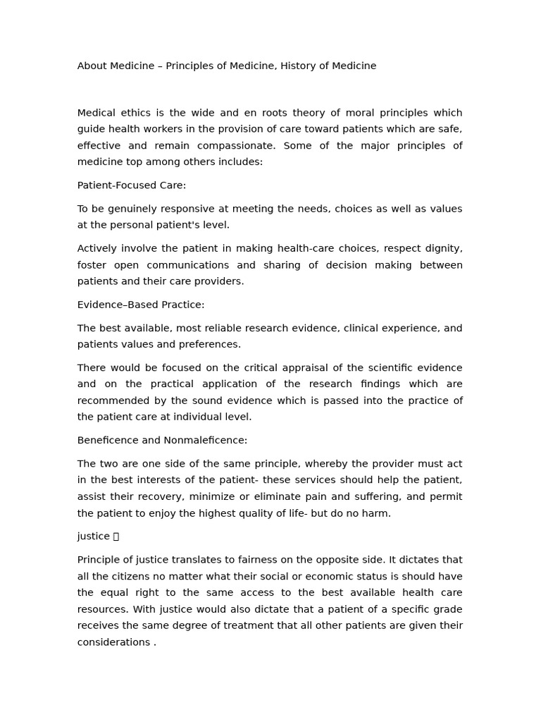 About Medicine | PDF