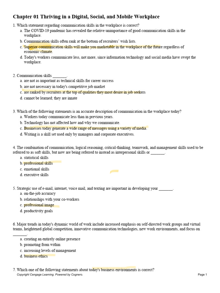 Chapter 1 - MC Questions | PDF