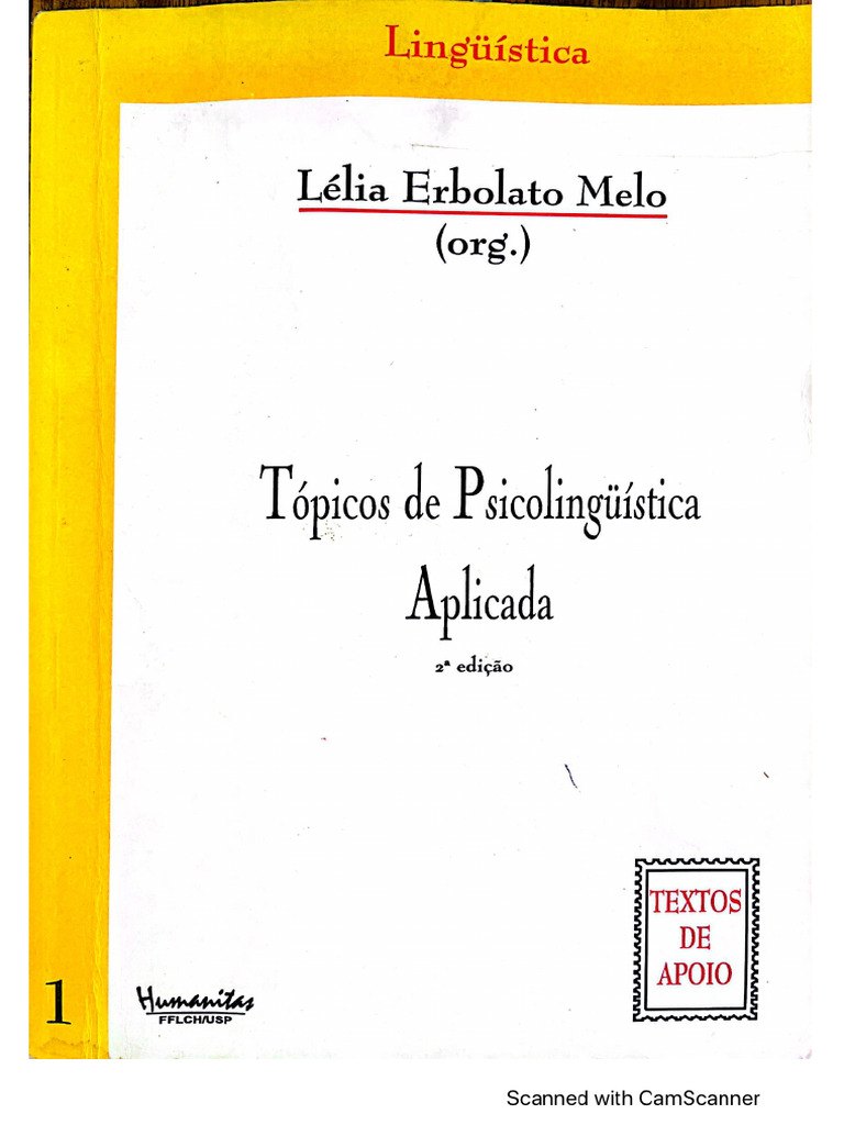 MELO A Psicolingustica Objeto Campo e Mtodo 1999 p12 223 | PDF