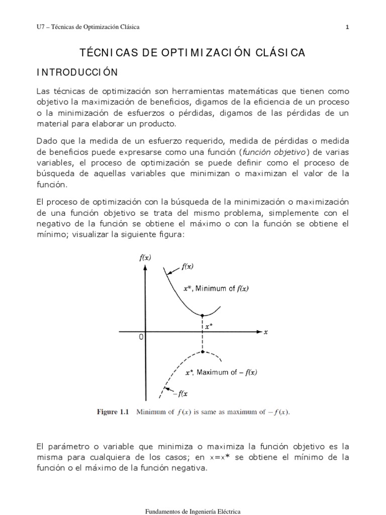 07-Técnicas de Optimización | Optimización Matemática | Función ...