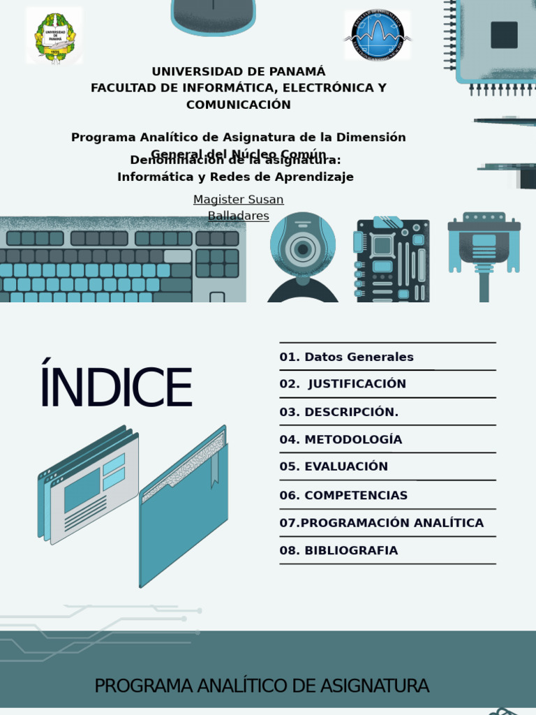 Programa Analitico Informatica Susan | PDF
