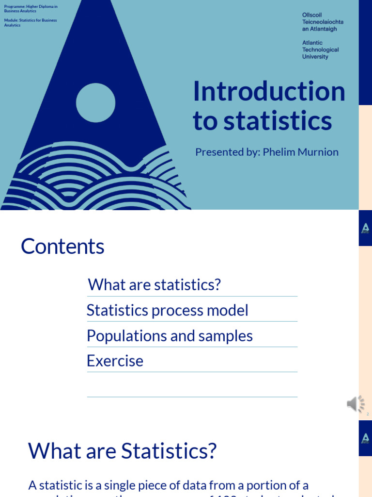 Introdution To Statistics | PDF