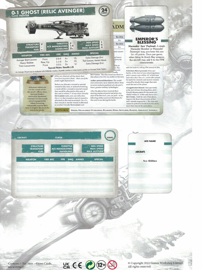 Aircraft Creator Card | PDF