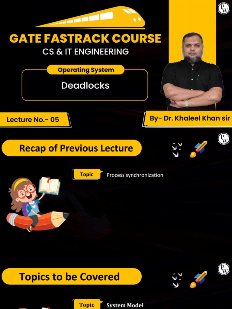 Deadlocks (Lec 05) - Class Notes | PDF