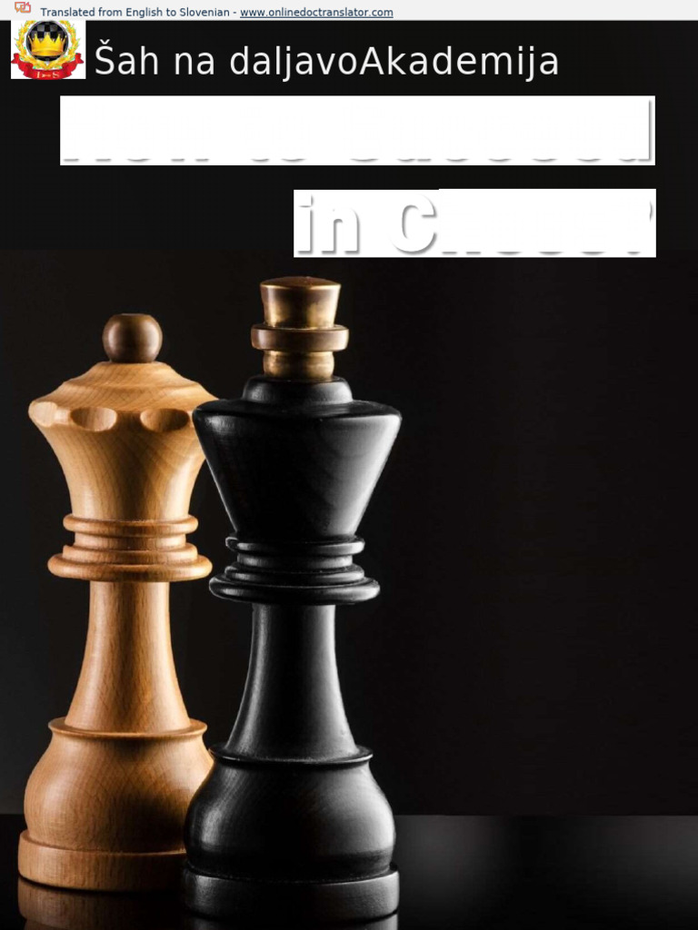 How To Succeed in Chess by Igor Smirnov - En.sl | PDF | Chess | Self ...