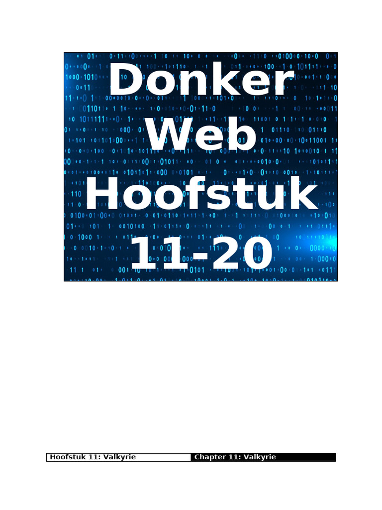 Donker Web Hoofstuk 11-20 IEB Opsomming Met Vertaling | PDF