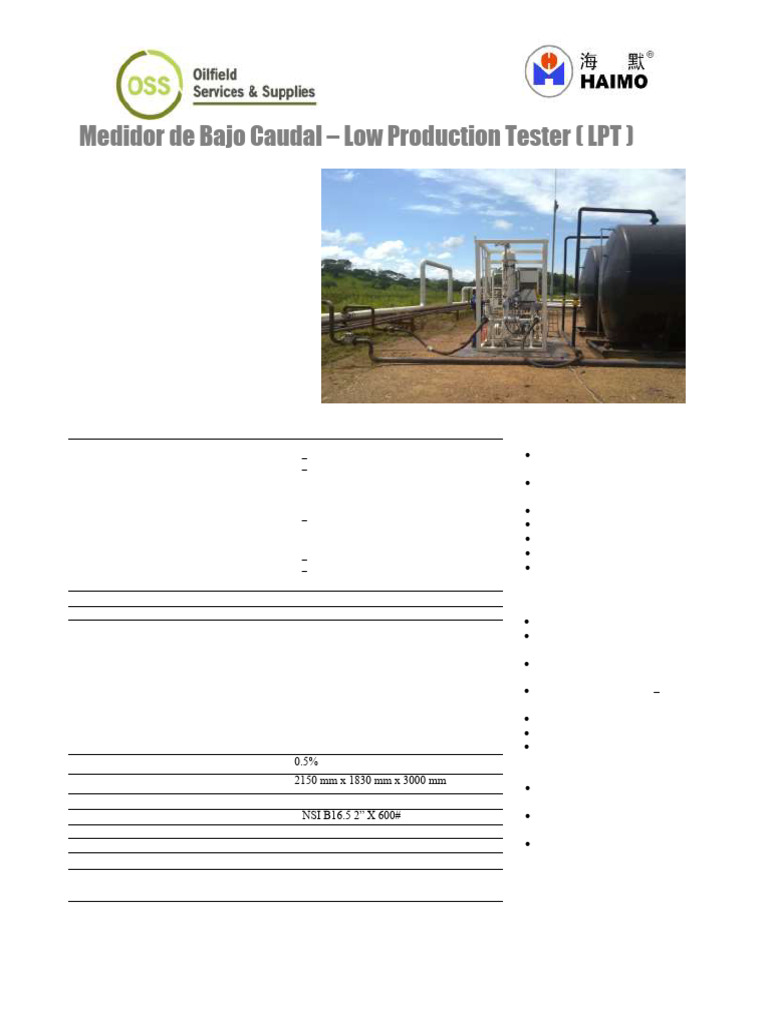 Haimo Medidor Bajo Caudal LPT | PDF | Gases | Agua