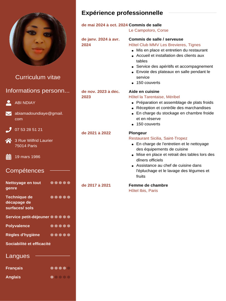 CV de ABI NDIAY | PDF