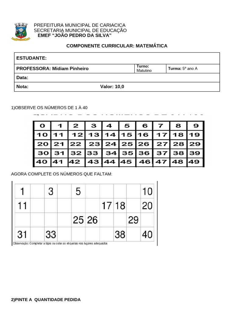 Prova De Matemática Adaptada Pdf 8538