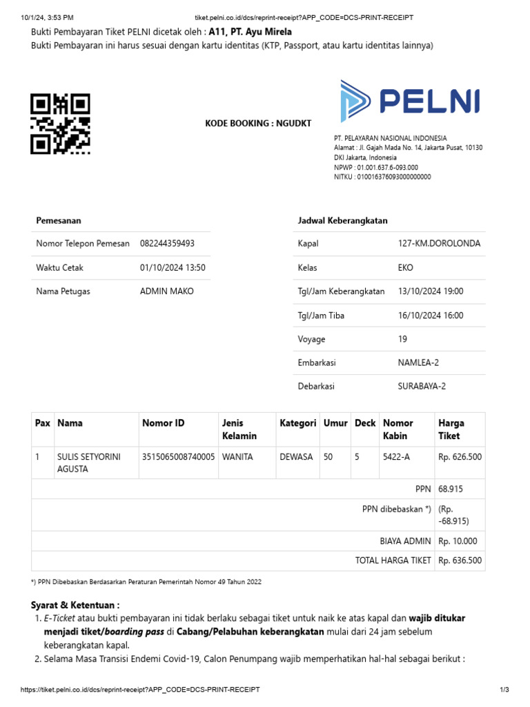 Namlea Sby | PDF | Water Transport | Shipping