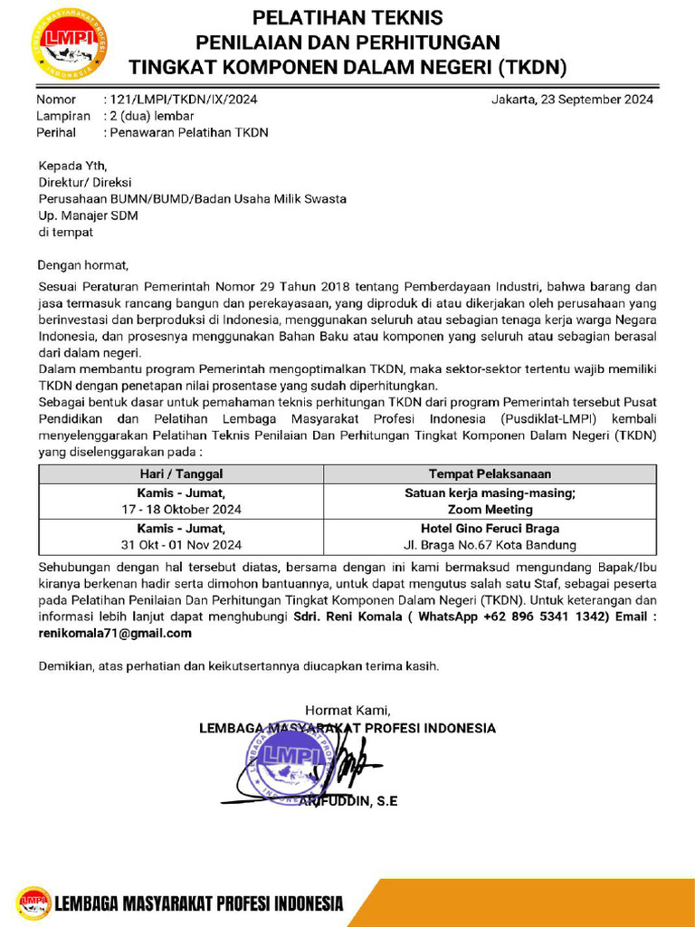 Pelatihan TKDN | PDF