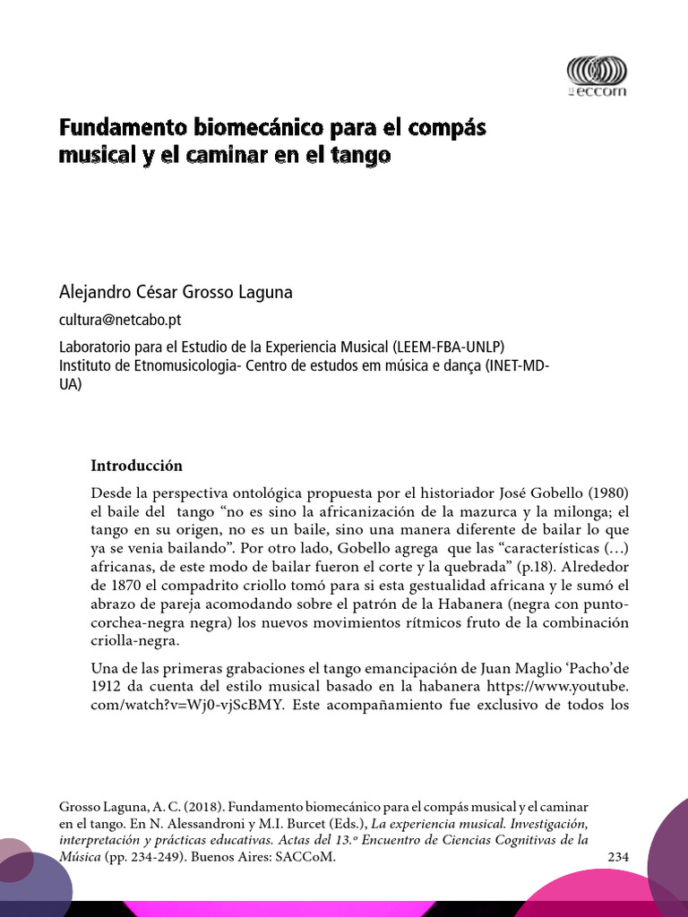 Fundamento Biomecánico para El Compás | PDF