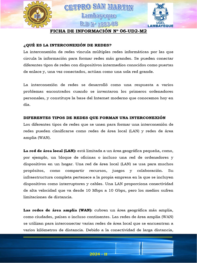 Ficha de Información #06-Ud2-M2 | PDF