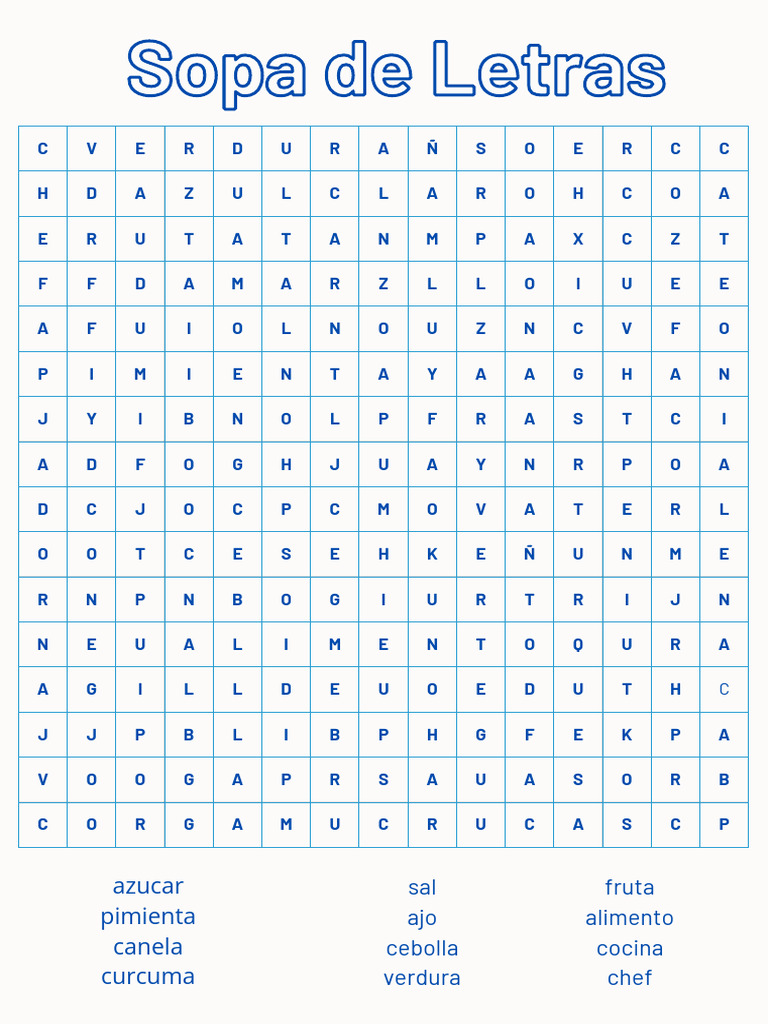 Hoja de Trabajo Digital Sopa de Letras, Dinámica, Colores. (Documento ...