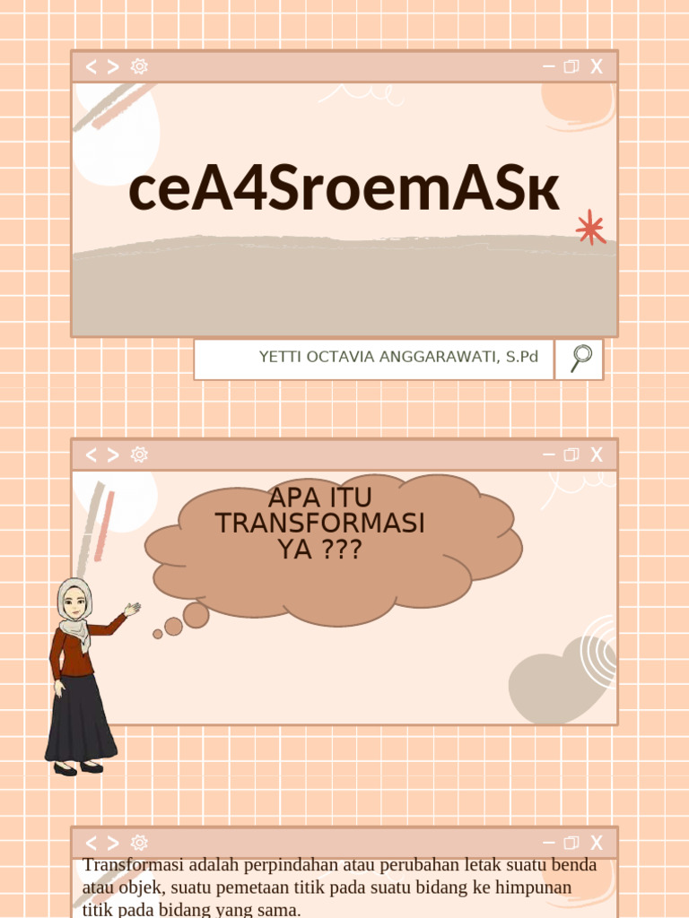 1 Media Pembelajaran Refleksi Pencerminan | PDF