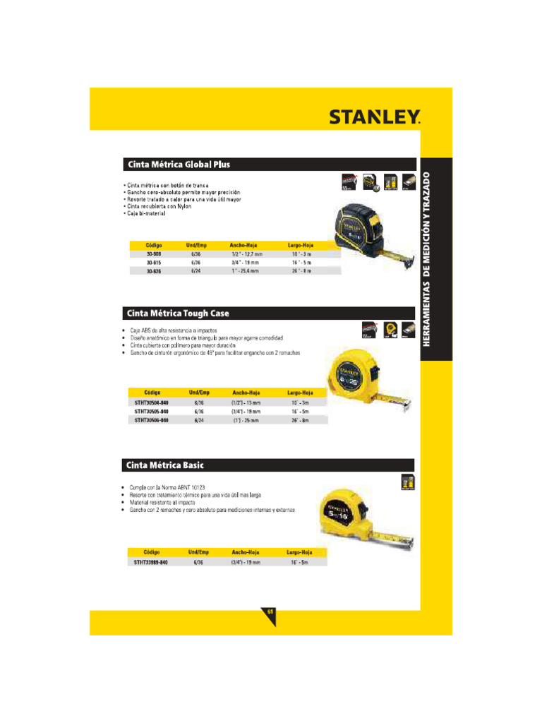Flexometro Stanley Pro | PDF