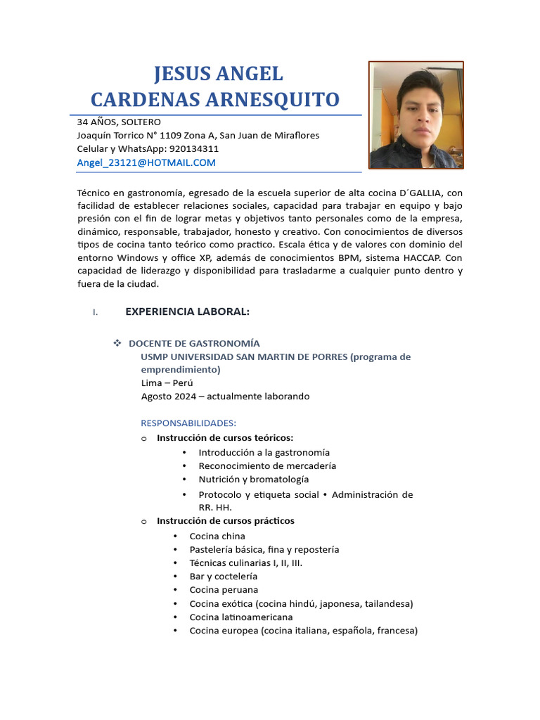 Angel Cardenas Arnesquito 2024 | PDF
