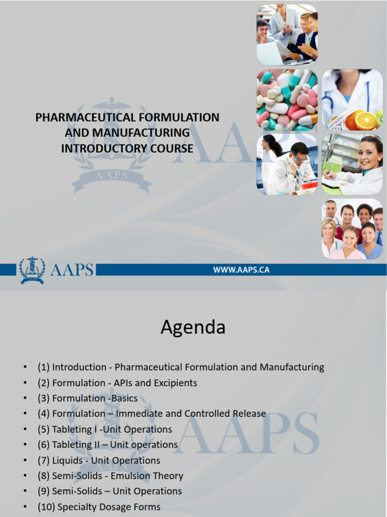 MFG1007 Introduction To Pharmaceutical Manufacturing Methods | PDF