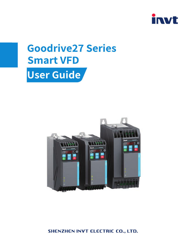 Goodrive27 Series Smart VFD Manual - V1.2 | PDF