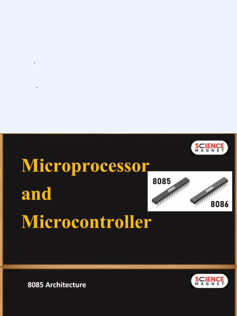Microprocessor and Microcontroller | PDF