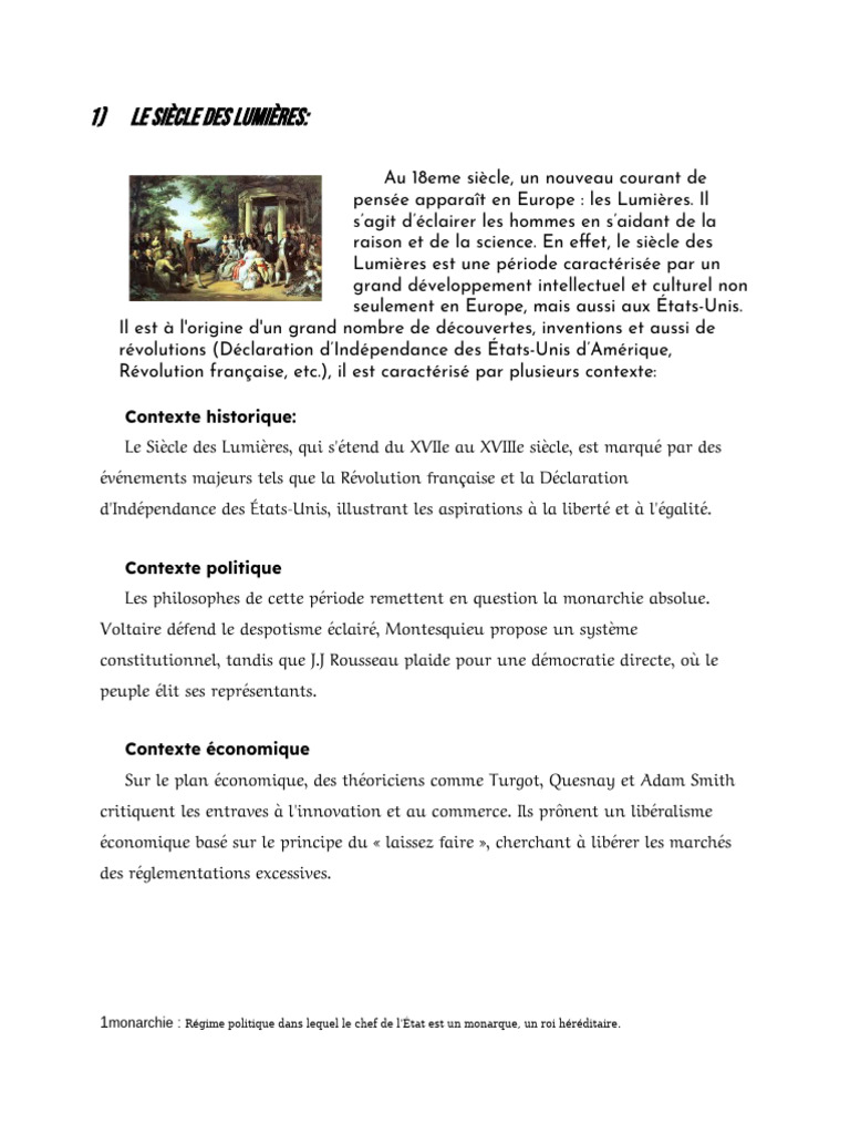 Le Siècle Des Lumières | PDF
