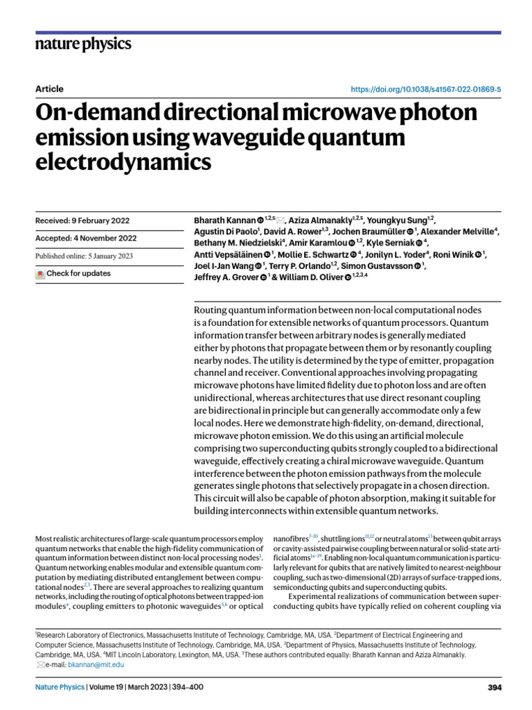 Directional Photon Emission | PDF