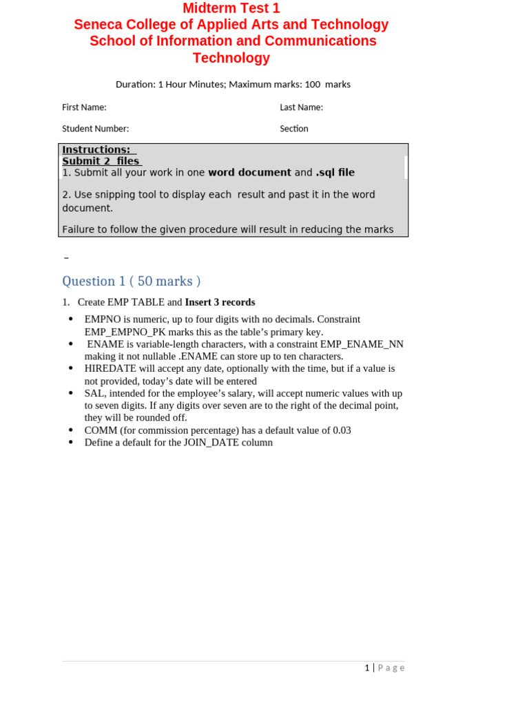 Midterm - V6 dbs444 | PDF