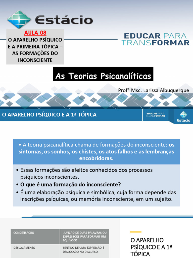 Aula Formações Do Inconsciente Pdf