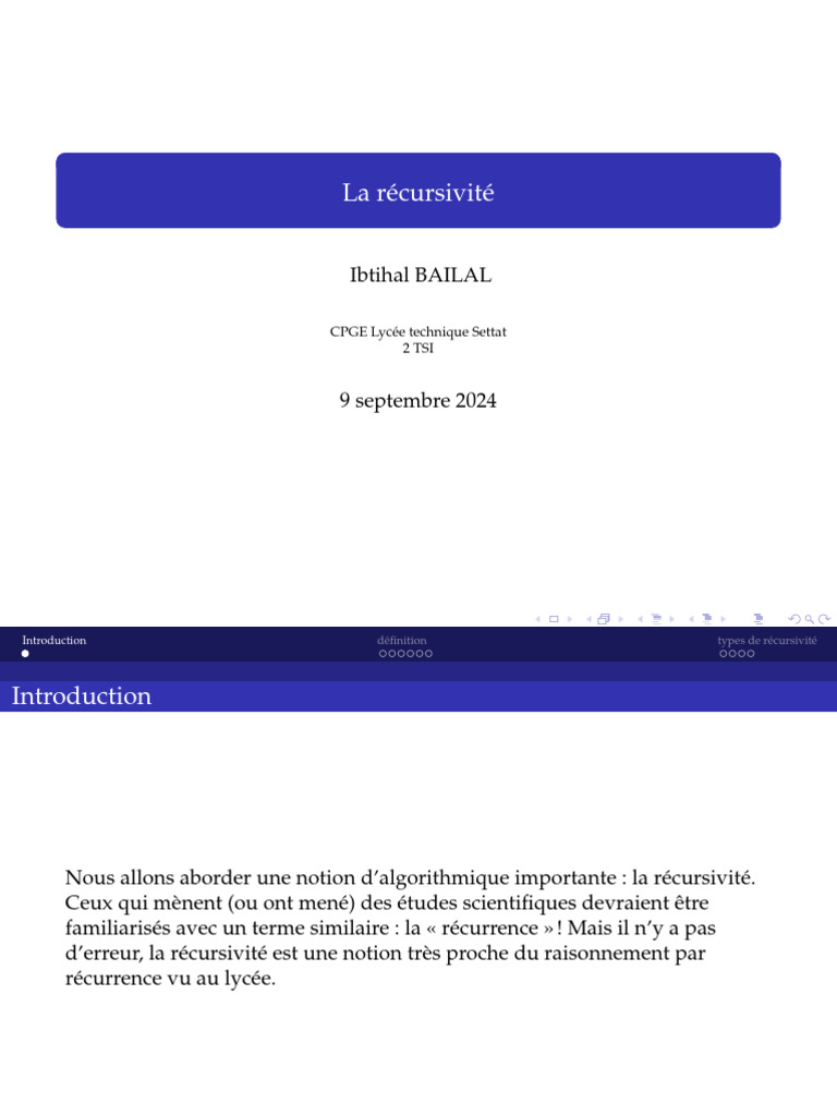 1 Récursivité 1 Pdf