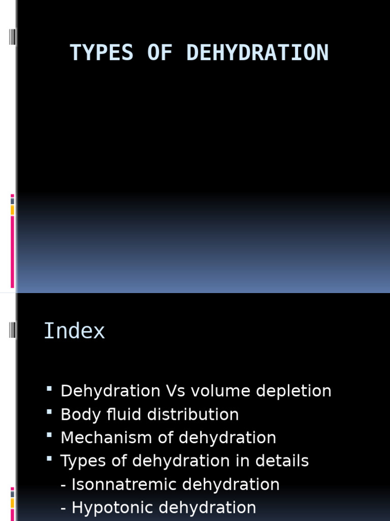 Understanding Types of Dehydration | PDF