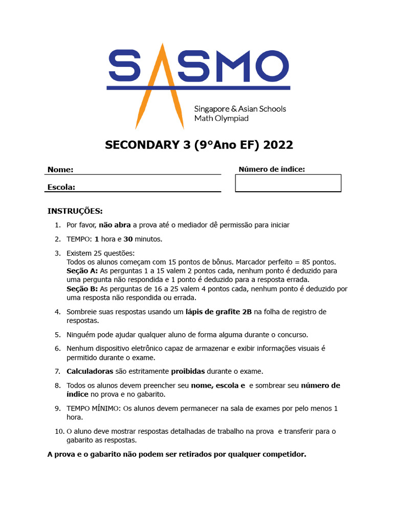 Sasmo G9 2022 | PDF