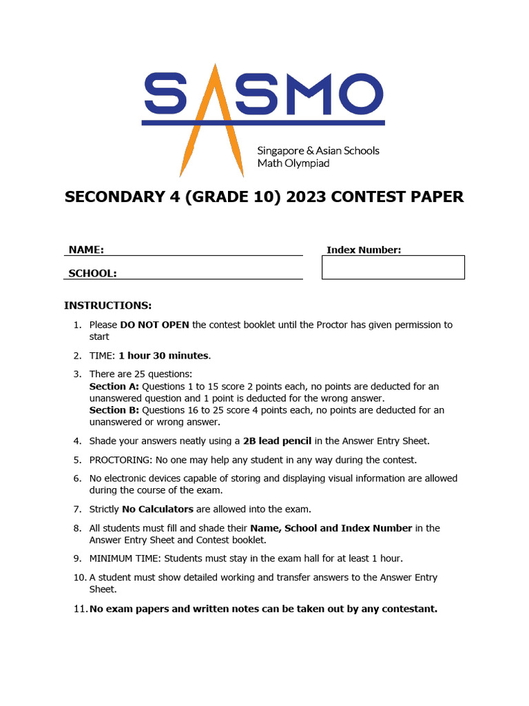 Sasmo G10 2023 | PDF