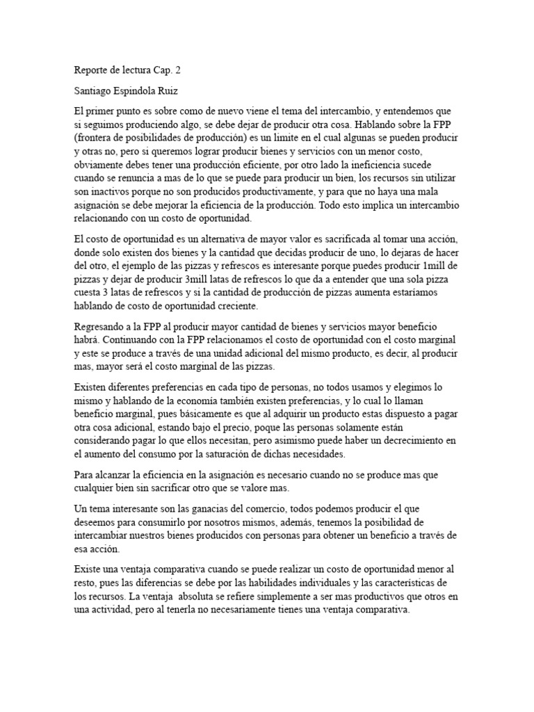 Reporte de Lectura Cap 2 | PDF