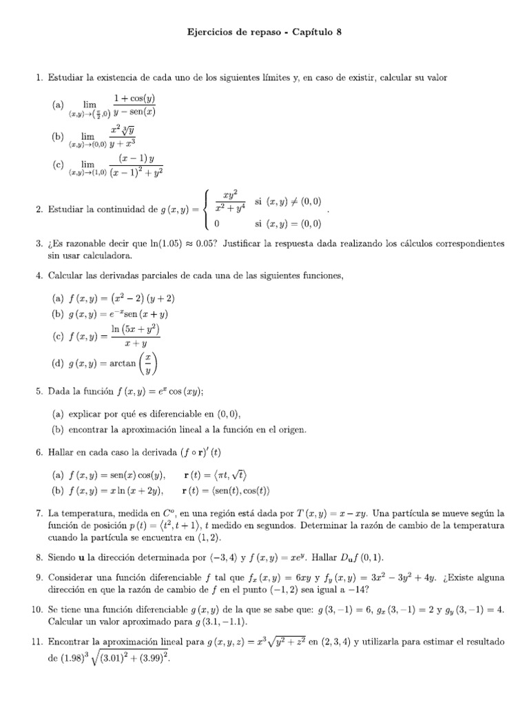 Repaso Capítulo 8 | PDF