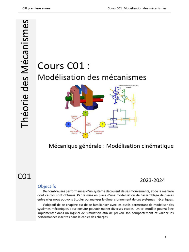 Modelisation Des Mecanismes Cpiv2 1 | PDF