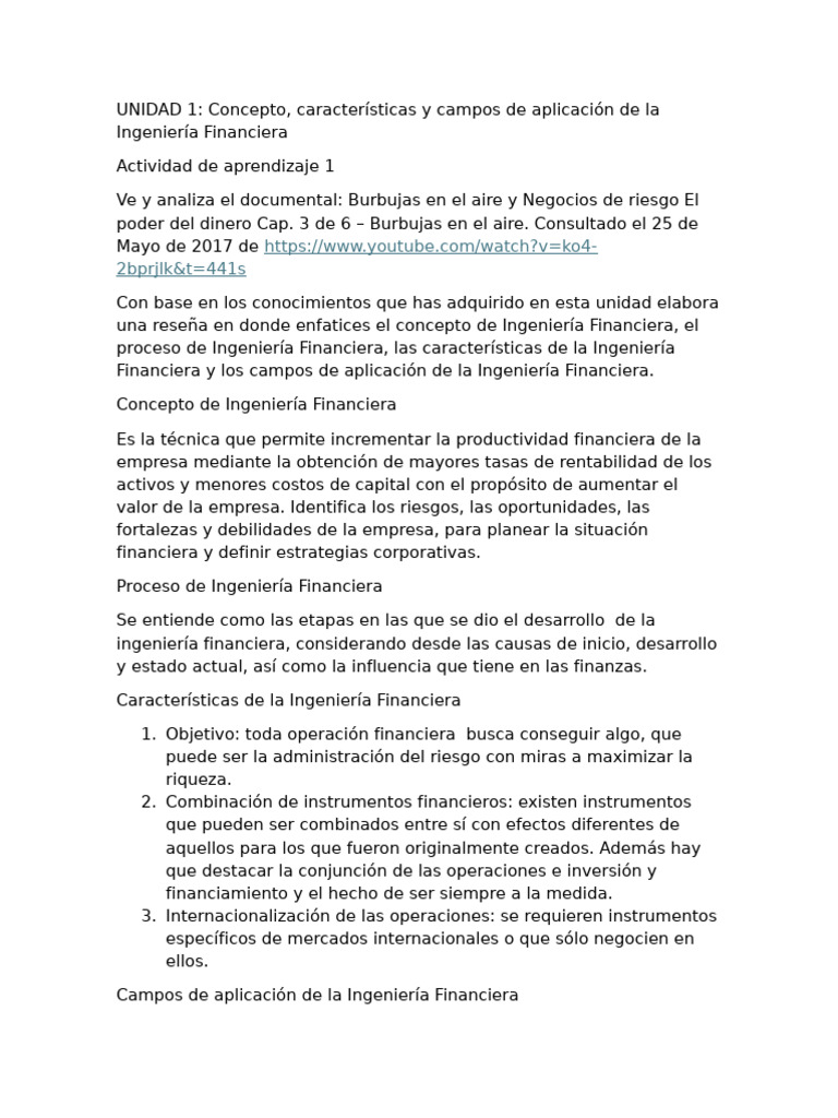 U1 Act Aprendizaje | PDF
