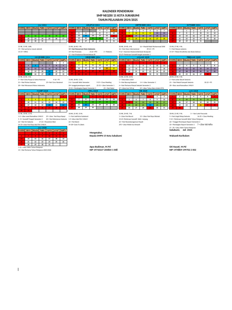 Kalender Pendidikan 2425-1 | PDF