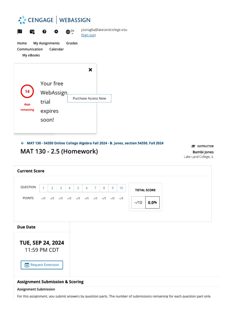 Mat 130 - 2.5 | PDF | Zero Of A Function | Equations