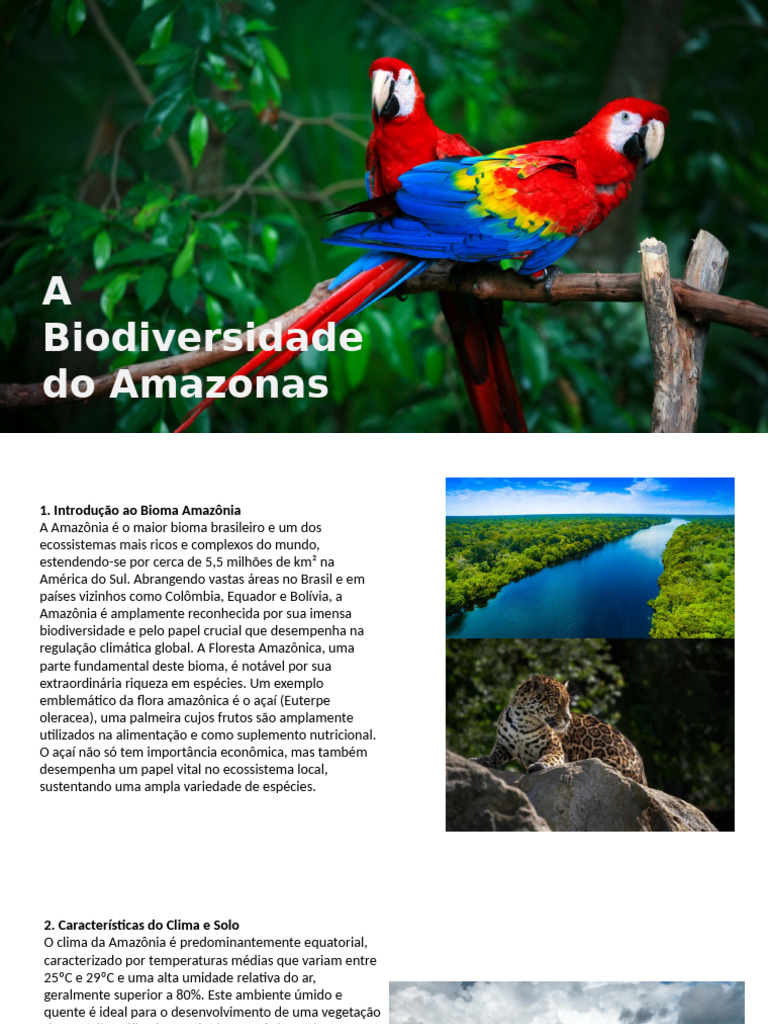Biodiversidade Do Amazonas | PDF